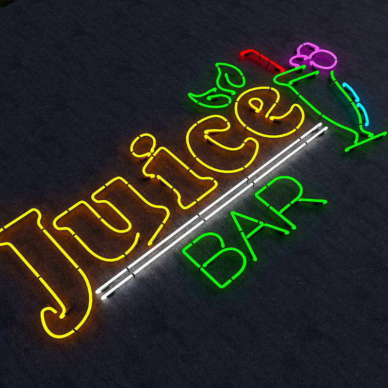 Neon sign 3D model - TurboSquid 1438412