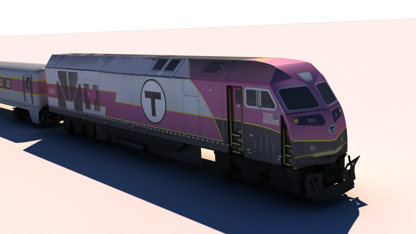 MBTA Train HSP46 Modelo 3D - TurboSquid 1438425