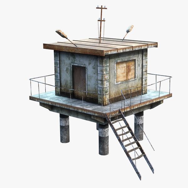 3D low-poly blockpost - TurboSquid 1438550