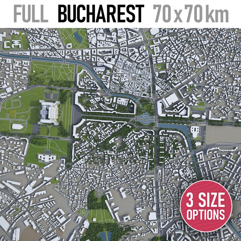 3D bucharest surrounding - - TurboSquid 1438795