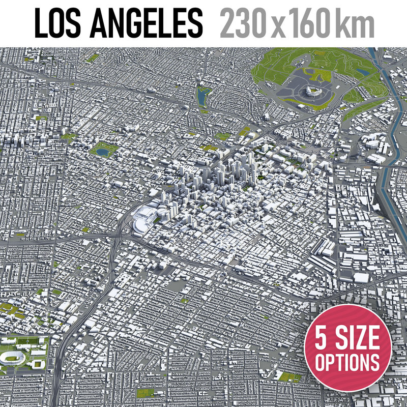 Los angeles - city 3D model - TurboSquid 1334485