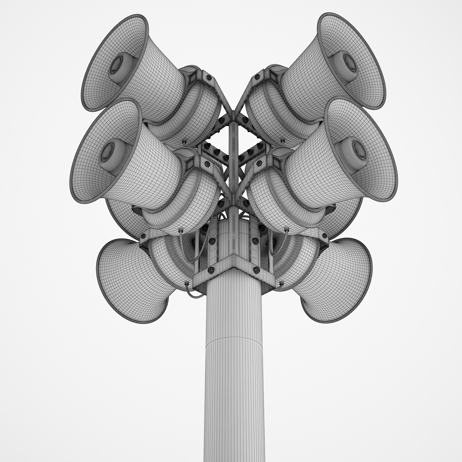 Outdoor warning siren model - TurboSquid 1438781