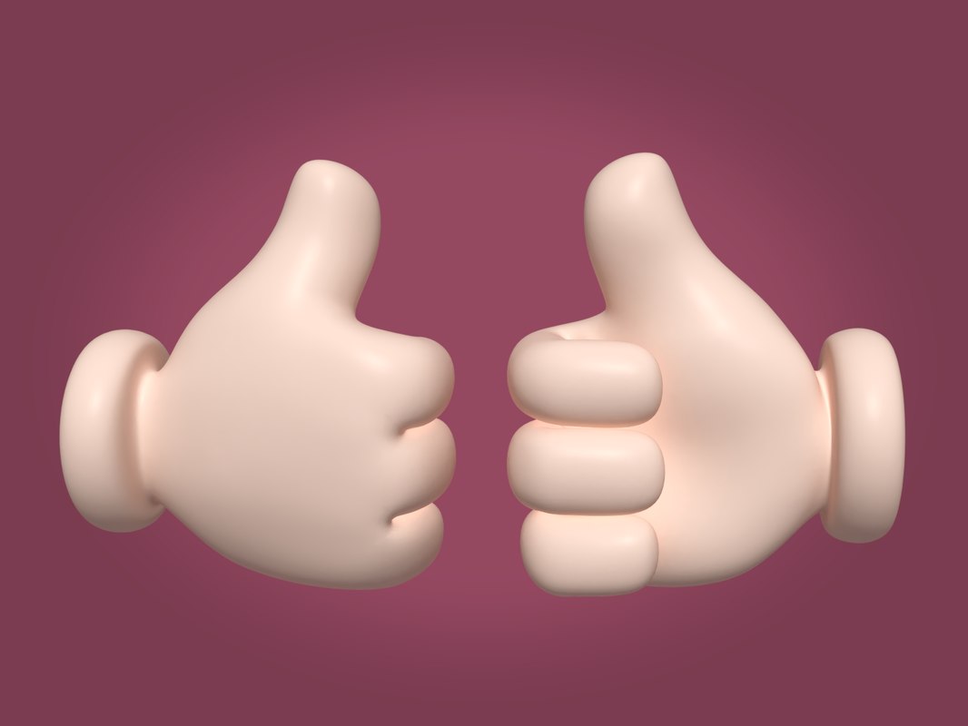 Cartoon hand 3D model - TurboSquid 1415344