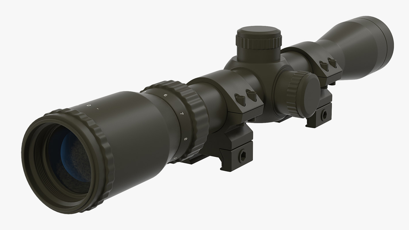 3D rifle scope - TurboSquid 1439279