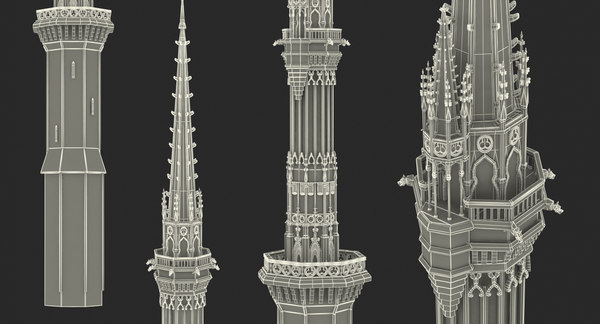 3D magic castle spire - TurboSquid 1439219