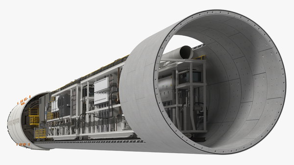 3D model tunnel boring machine - TurboSquid 1439281