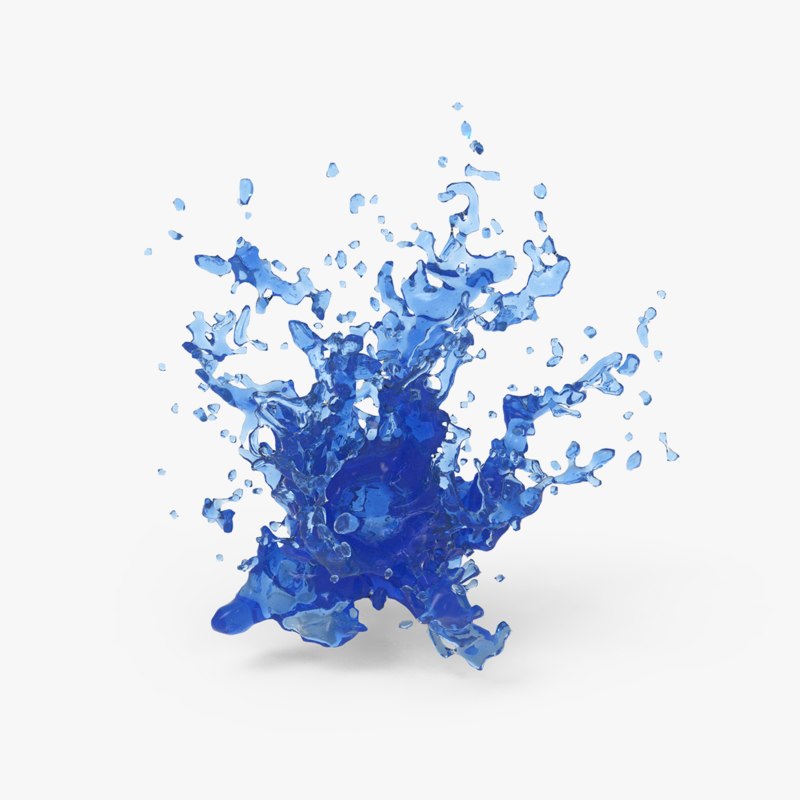 Water blast splash 3D - TurboSquid 1438929