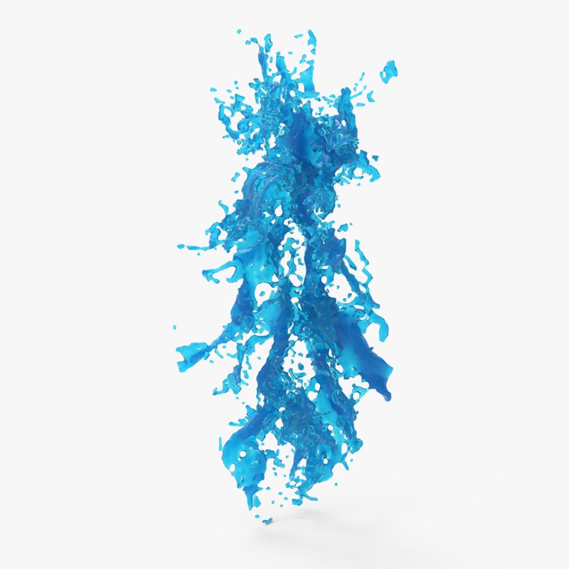 Water blast splash 3D model - TurboSquid 1438945