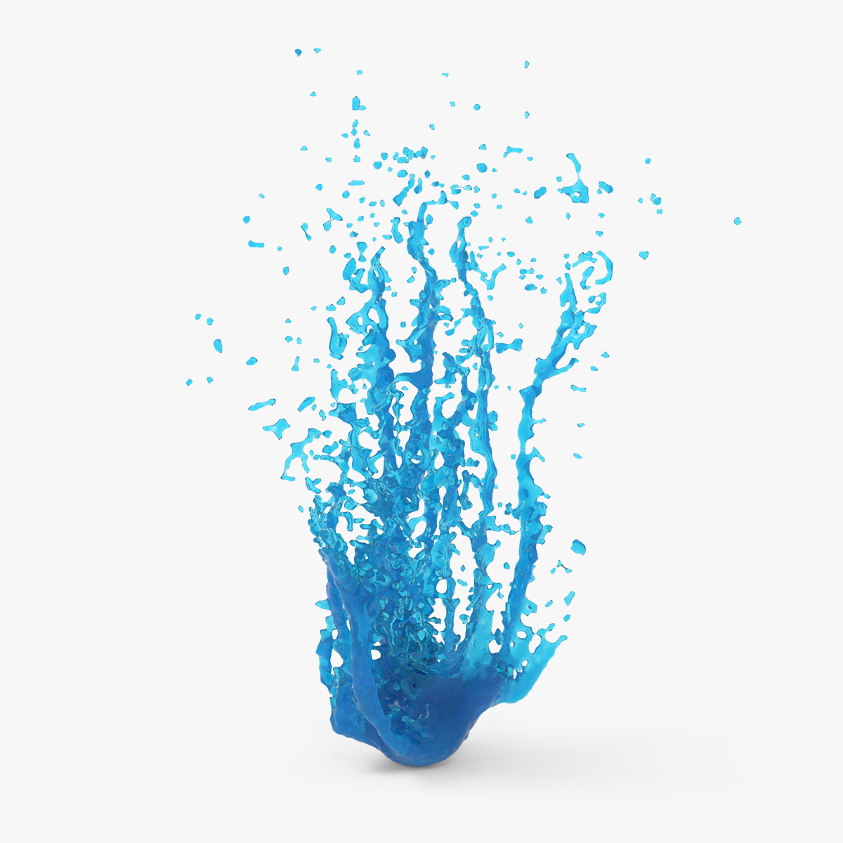Water blast splash 3D model - TurboSquid 1438938