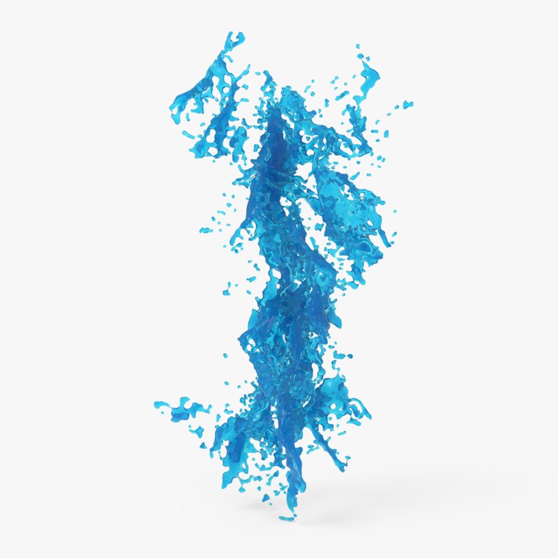 Water blast splash 3D model - TurboSquid 1438945