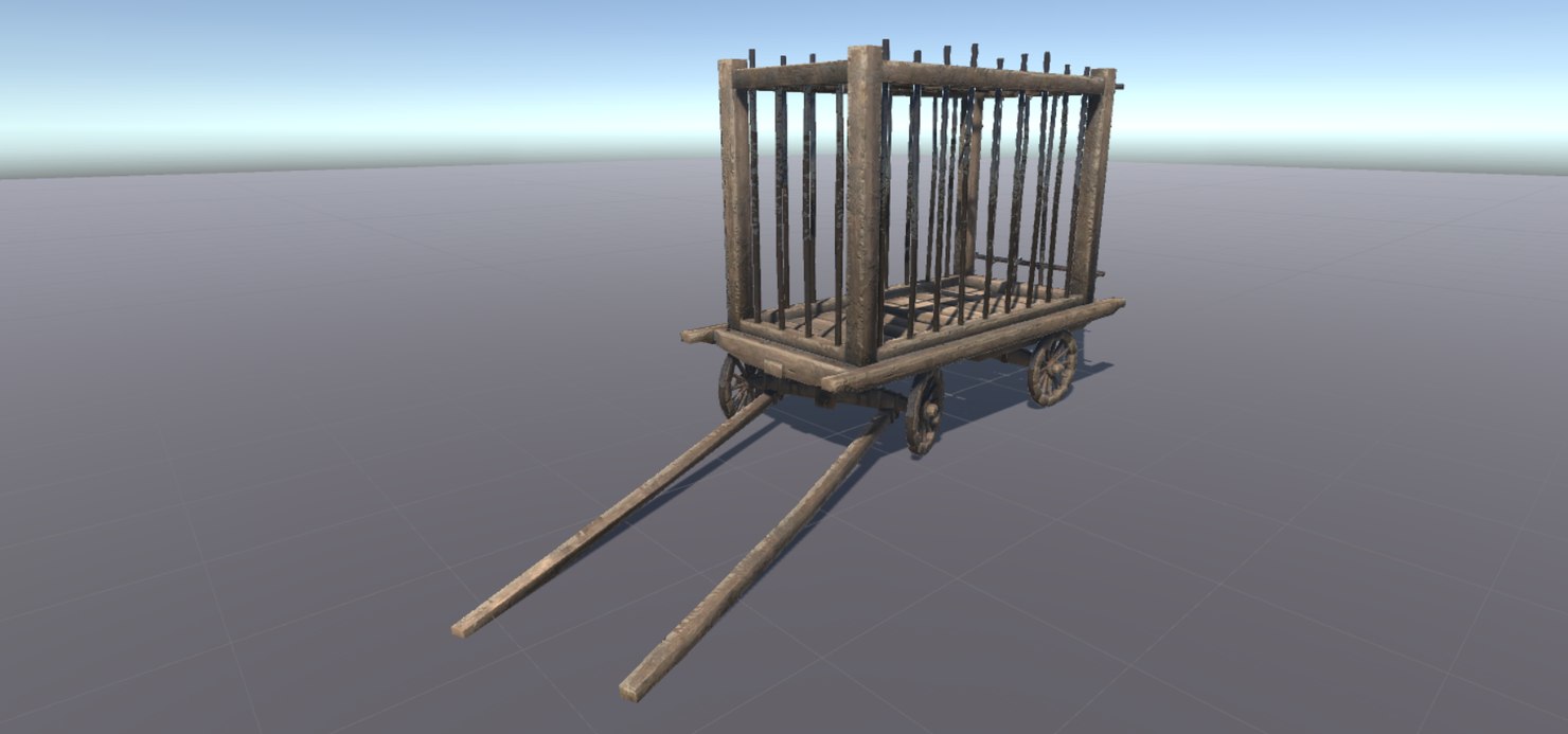 Cart wood prison 3D model - TurboSquid 1439044
