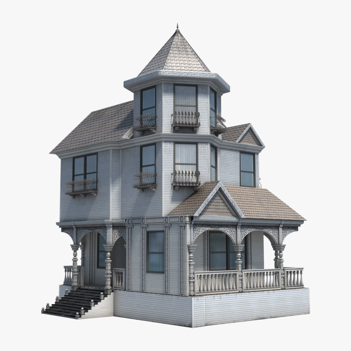 Victorian house 3D model - TurboSquid 1439293