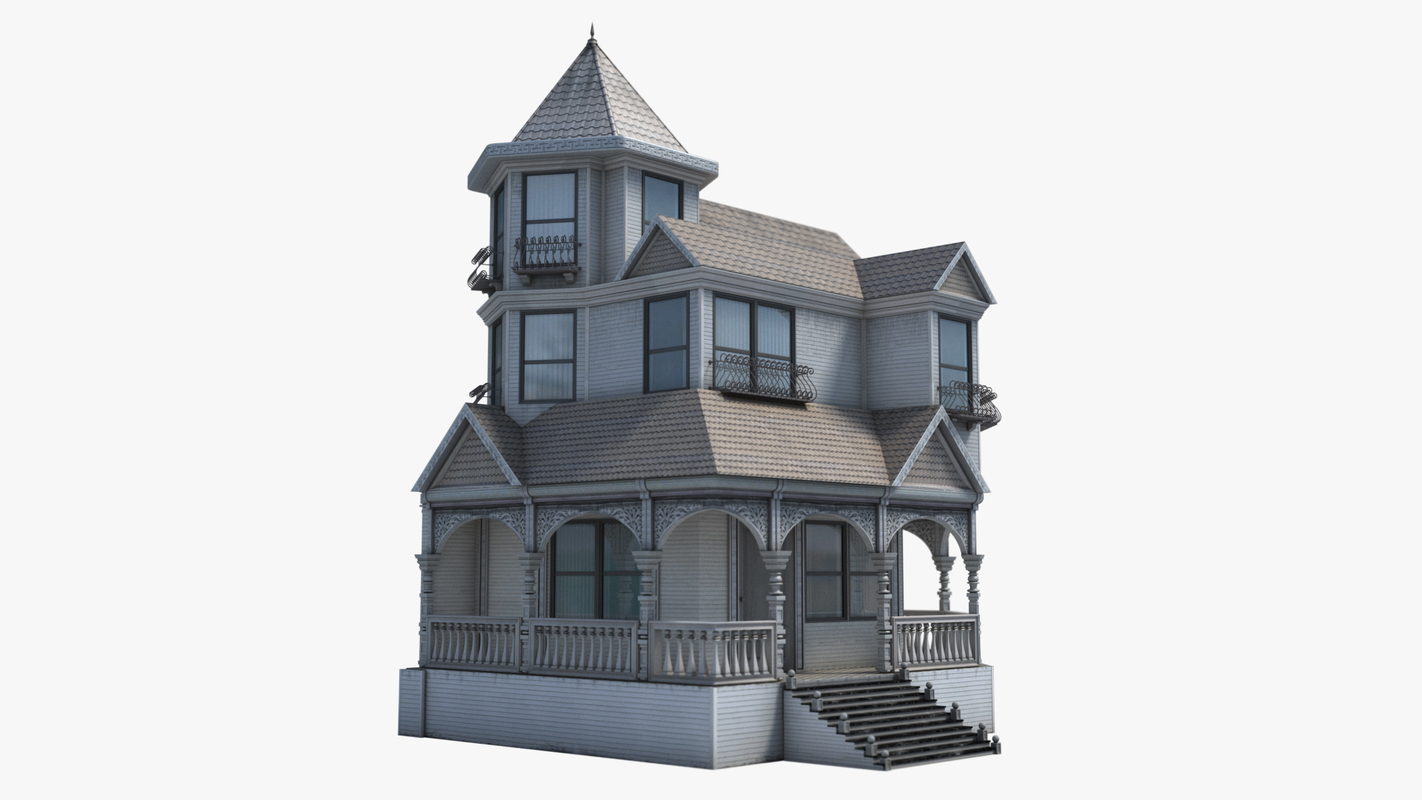 Victorian house 3D model - TurboSquid 1439293
