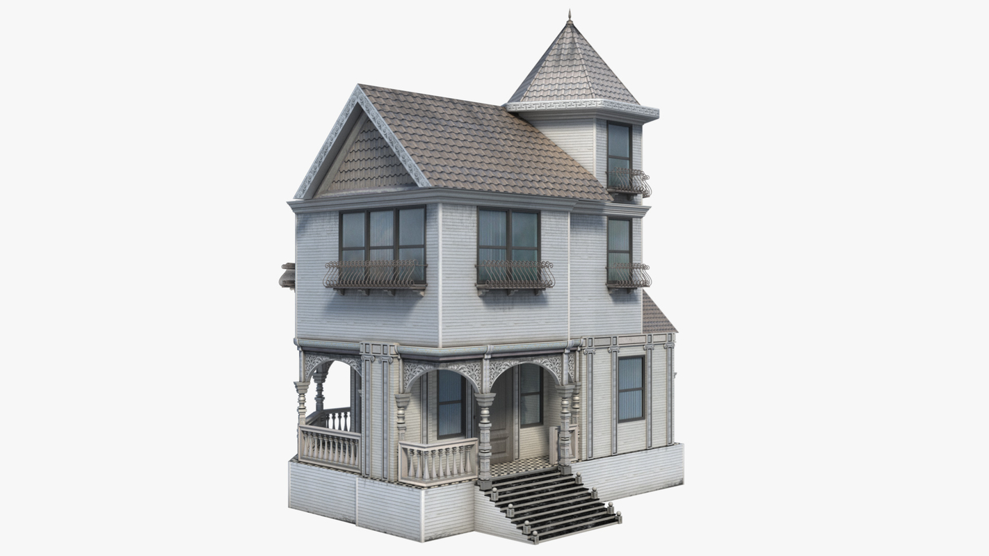 Victorian house 3D model - TurboSquid 1439293