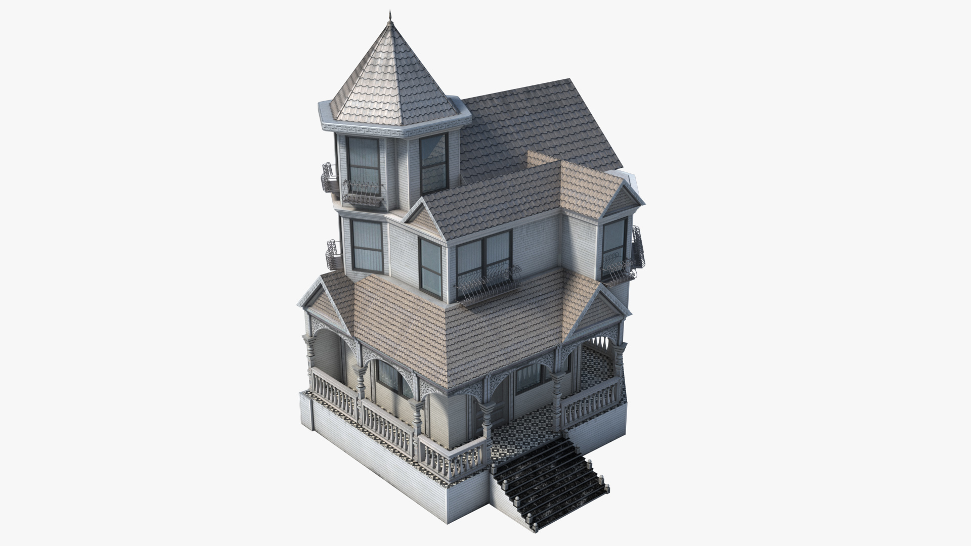 Victorian house 3D model - TurboSquid 1439293