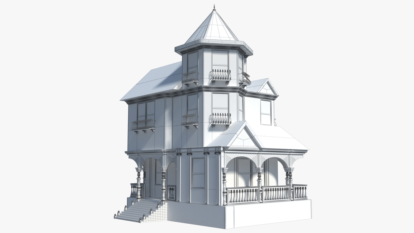 Victorian house 3D model - TurboSquid 1439293