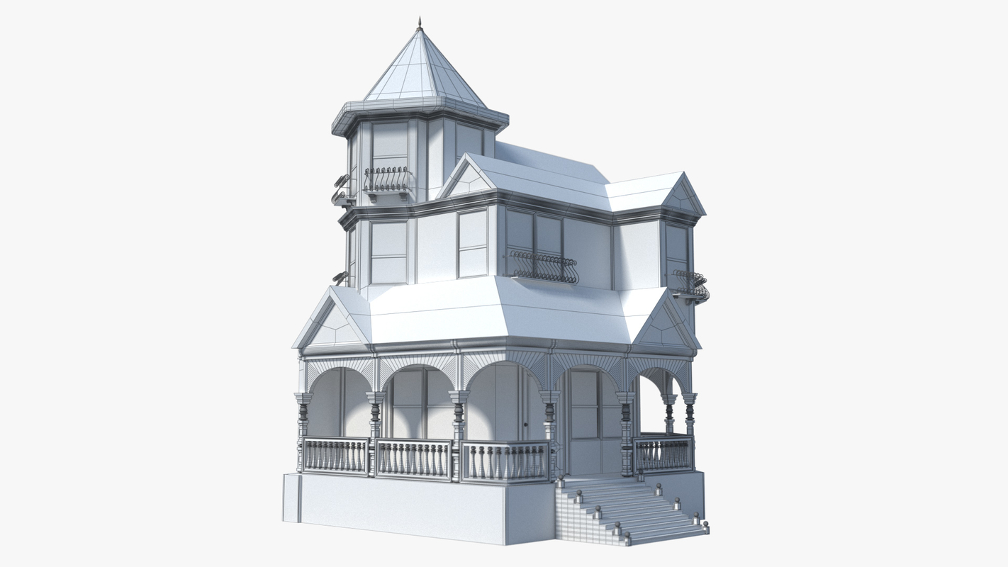 Victorian house 3D model - TurboSquid 1439293