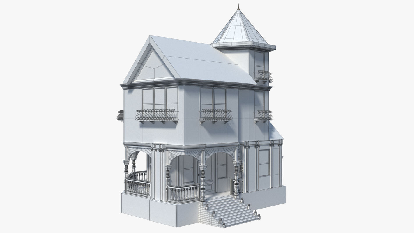 Victorian house 3D model - TurboSquid 1439293