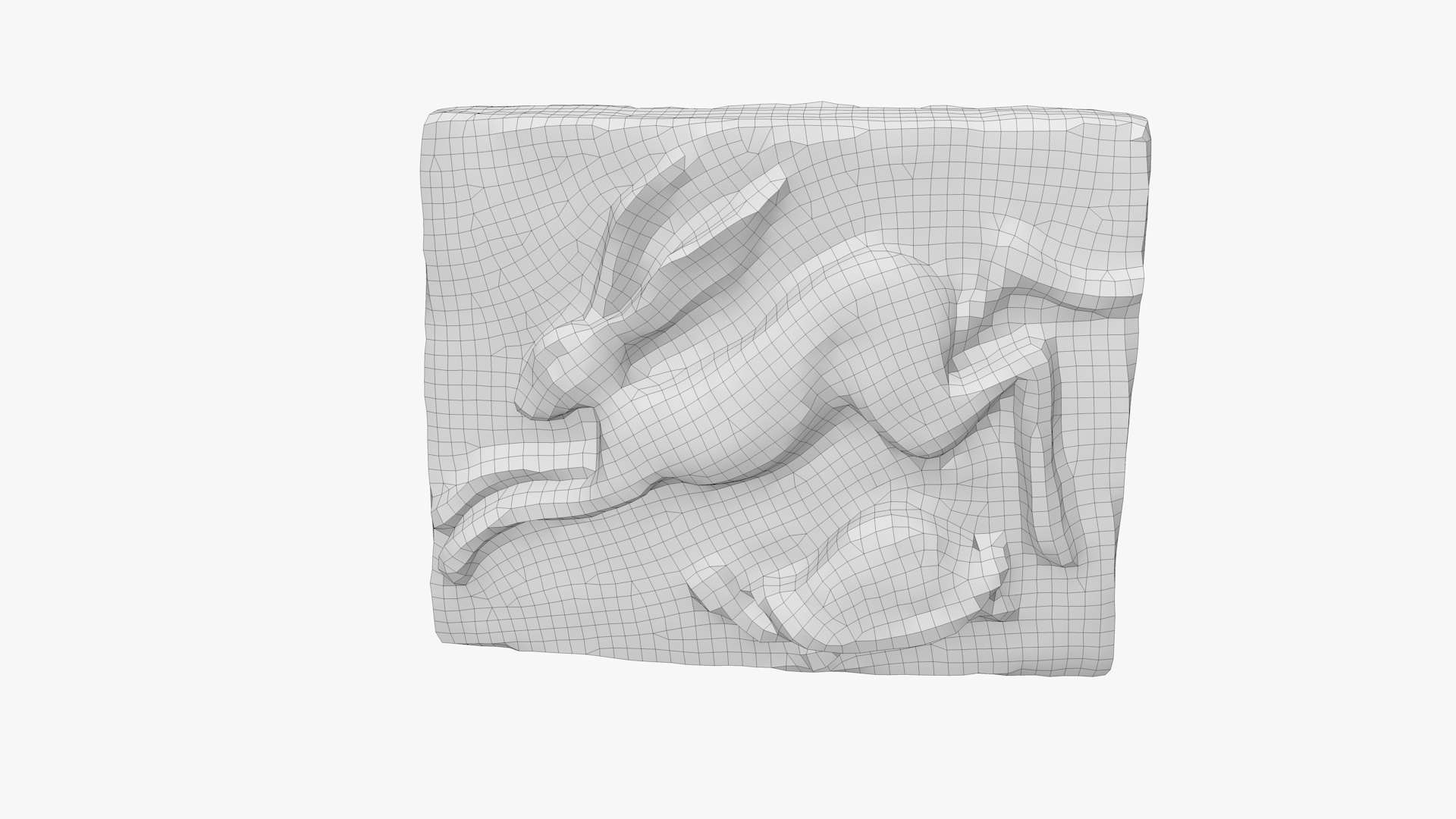 3D model hare relief rabbit - TurboSquid 1437664