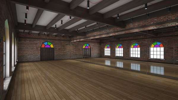 3D ballet-dance studio model - TurboSquid 1373534
