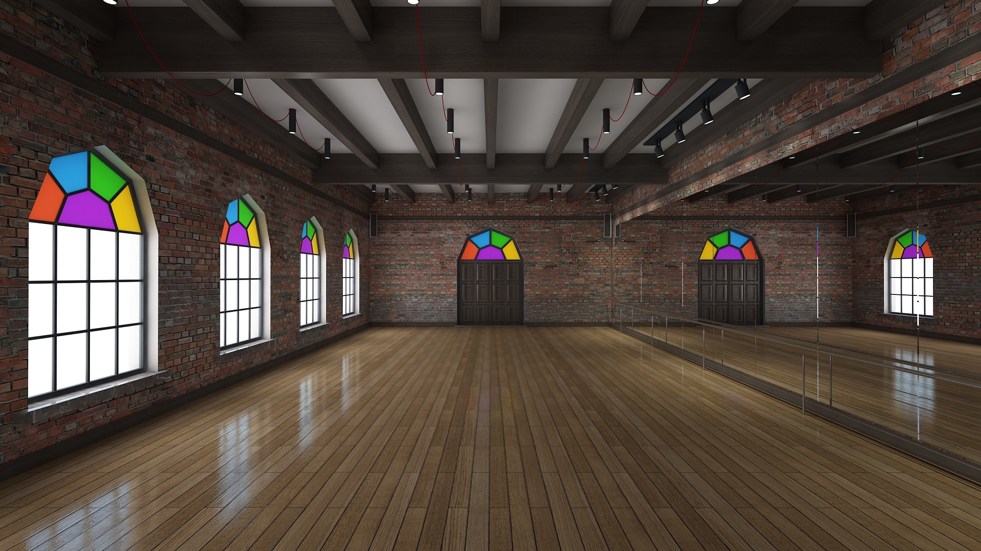3D ballet-dance studio model - TurboSquid 1373534