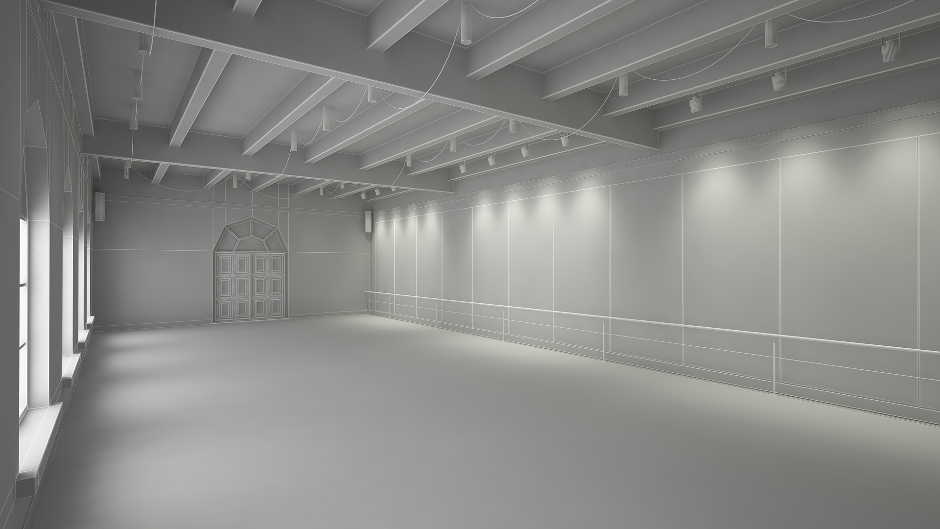 3D ballet-dance studio model - TurboSquid 1373534