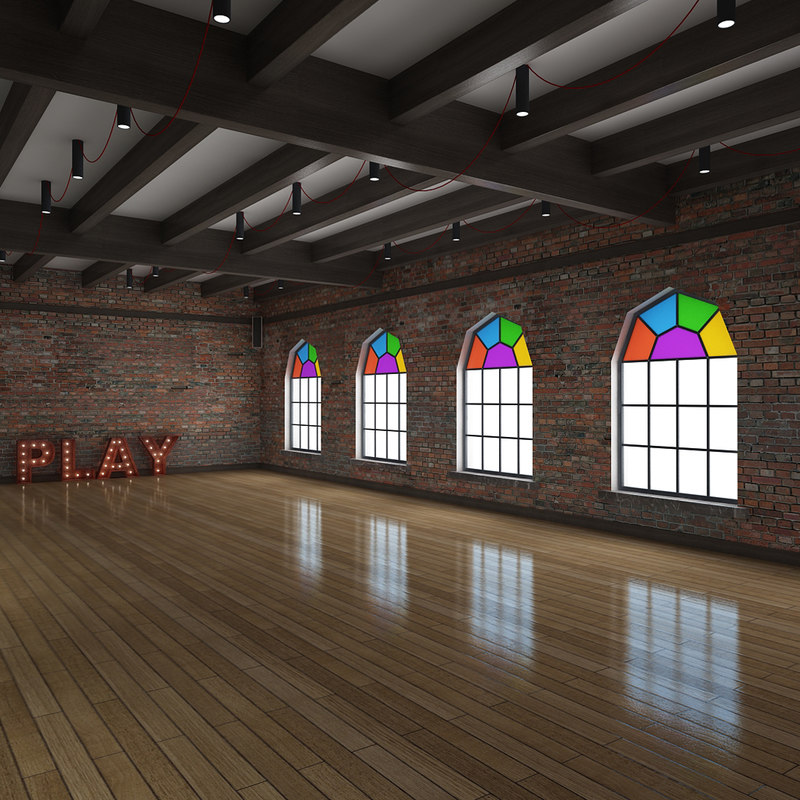 3D ballet-dance studio model - TurboSquid 1373534