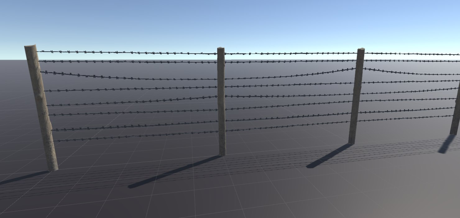 3D wire fence location includes model - TurboSquid 1439298