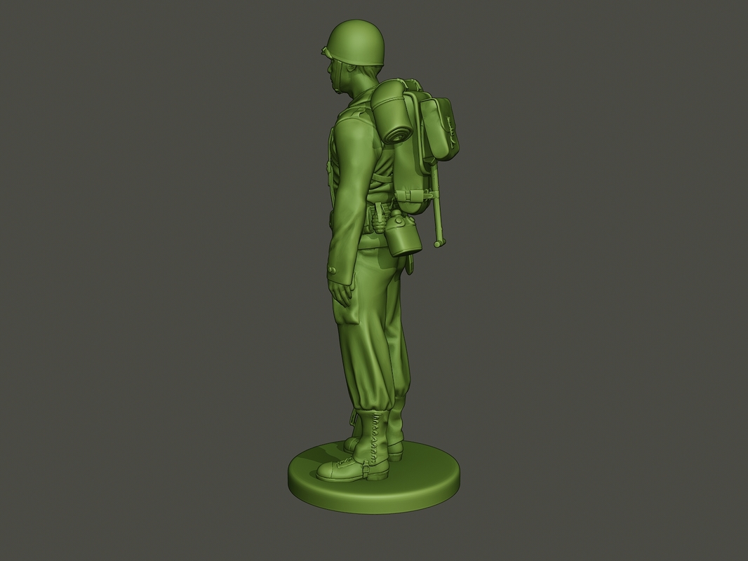 Free american soldier ww2 stand 3D model - TurboSquid 1439322