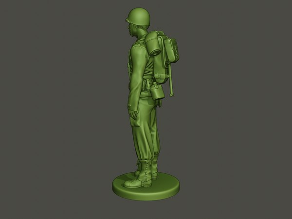 Free american soldier ww2 stand 3D model - TurboSquid 1439322