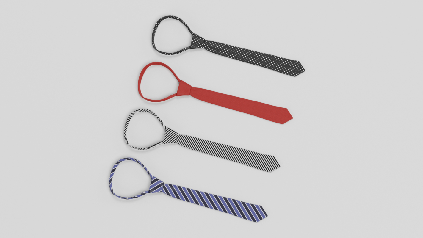 modelo 3d Conjunto de corbatas 2 - TurboSquid 1439367