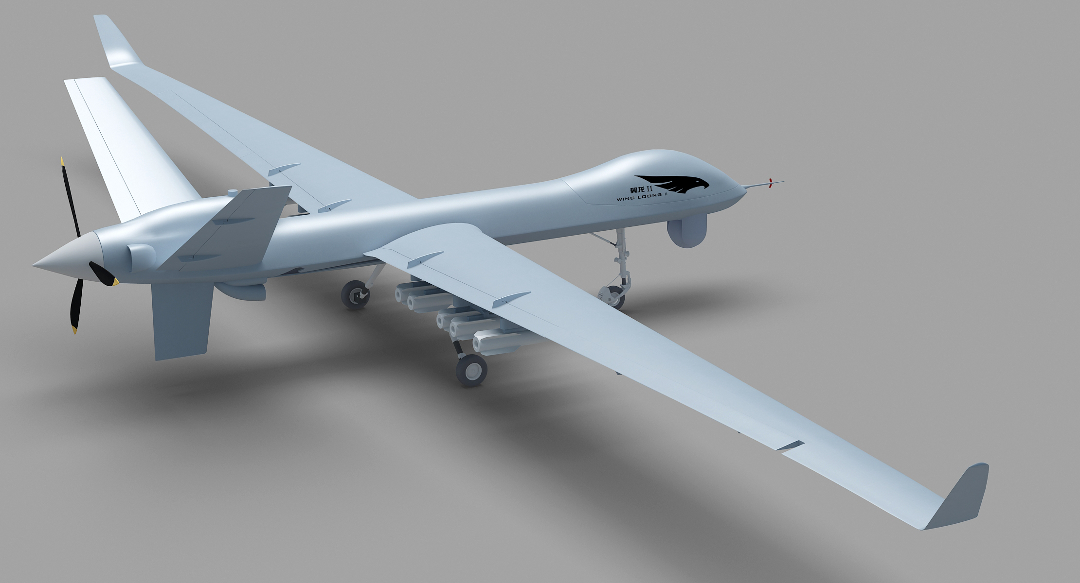 Chinese wing loong ii 3D - TurboSquid 1439419