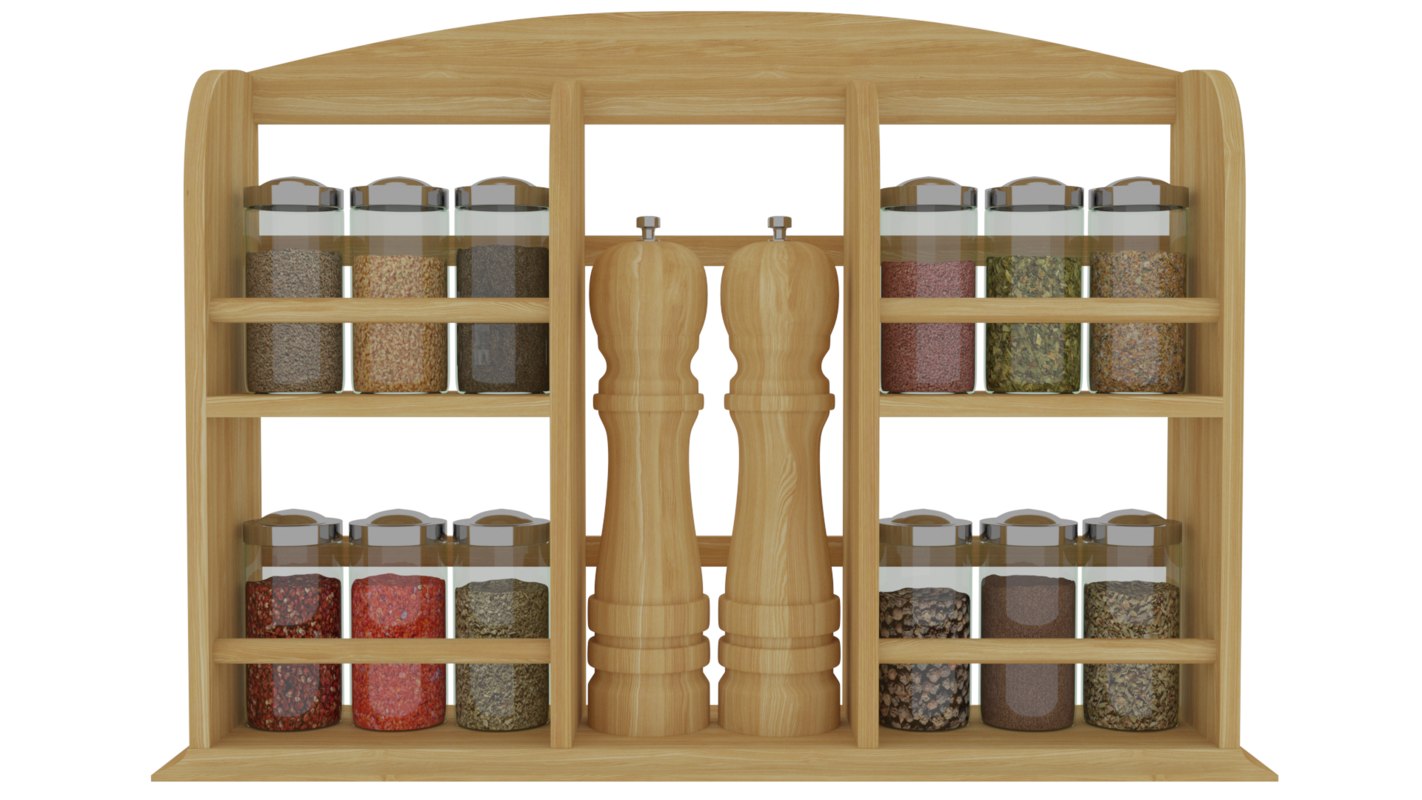3D spice rack - TurboSquid 1439562