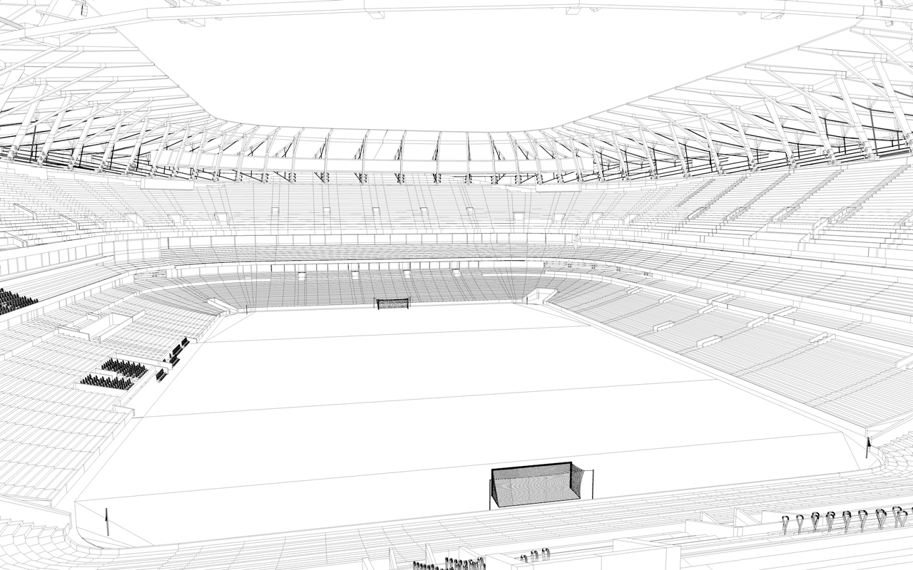 Tottenham football stadium 3D model - TurboSquid 1439664