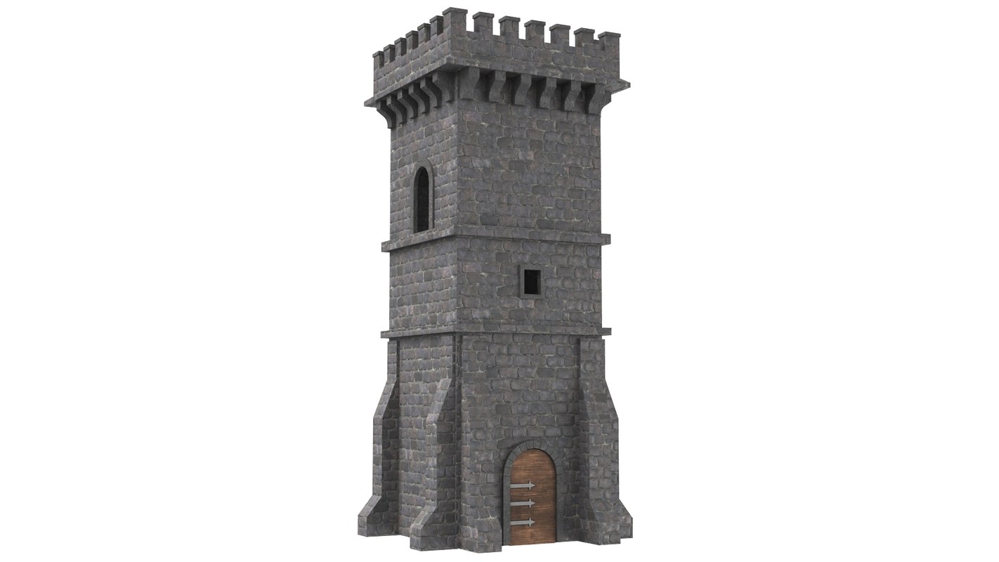 3D real castle tower model - TurboSquid 1439765