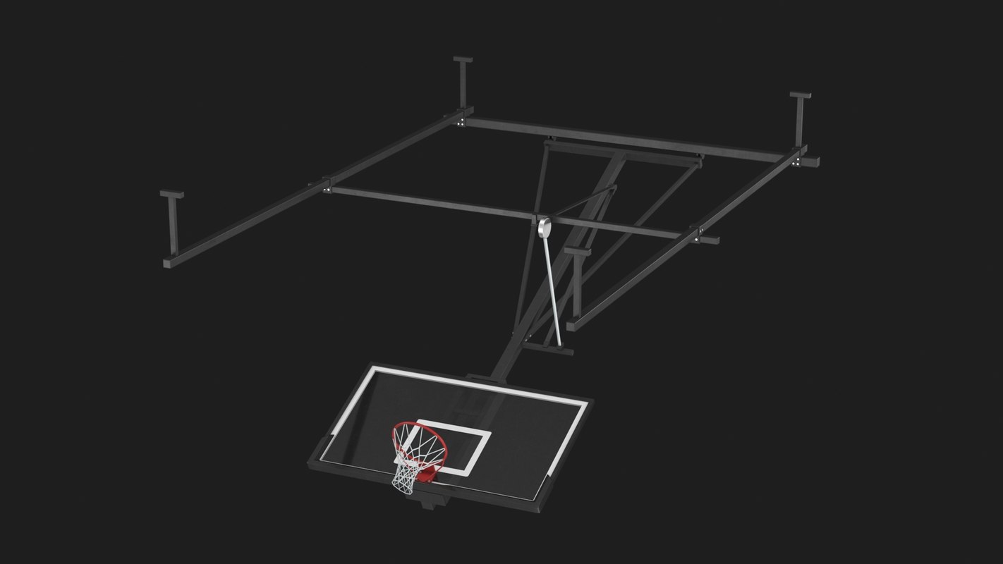 3D realistic basketball hoop ceiling model - TurboSquid 1439801