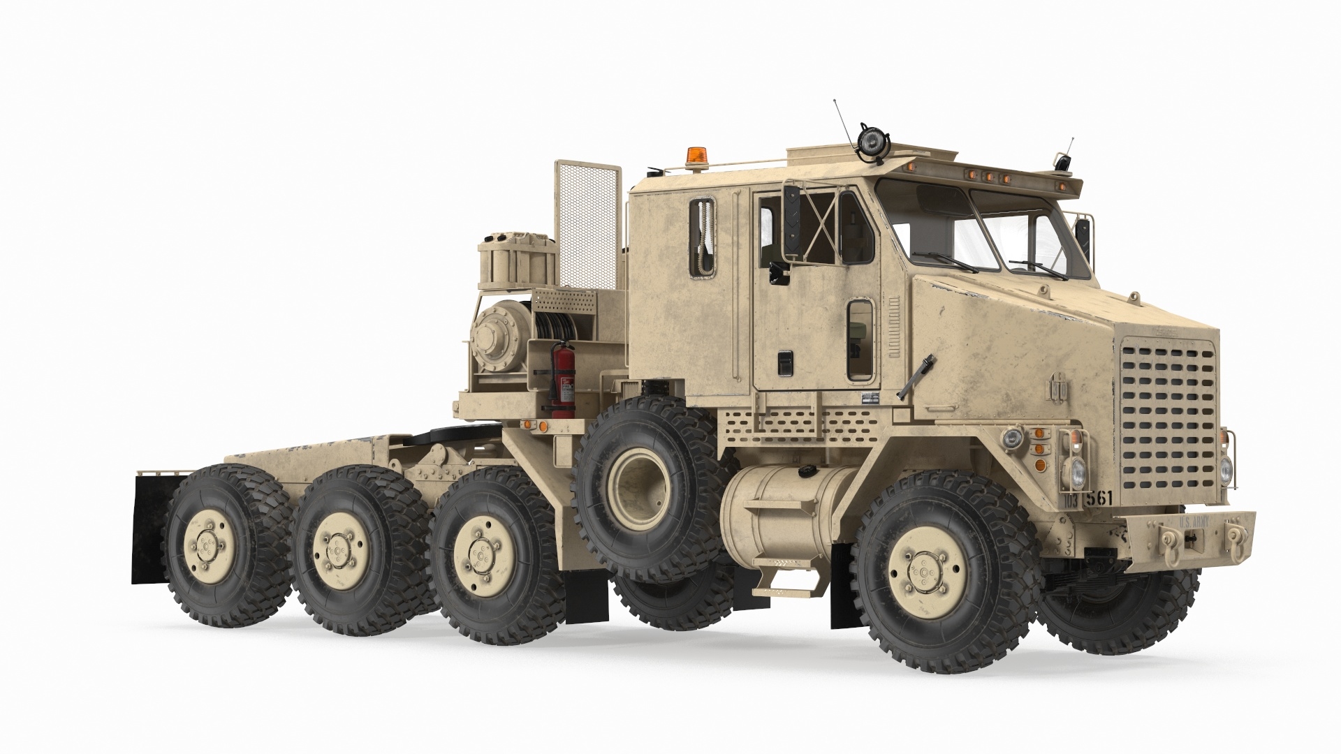 Oshkosh m1070 truck tractor 3D model - TurboSquid 1439914