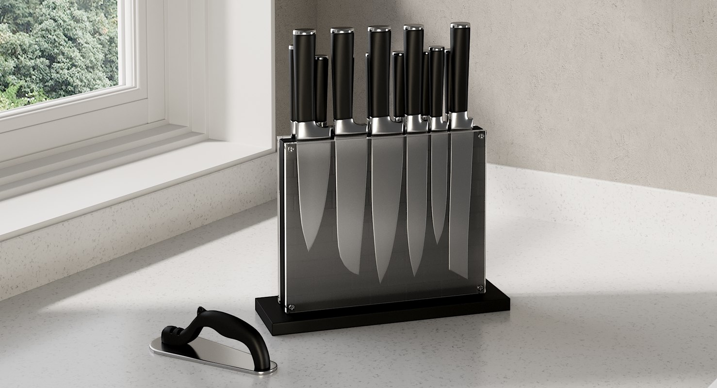 Realistic black subway knife 3D - TurboSquid 1439842