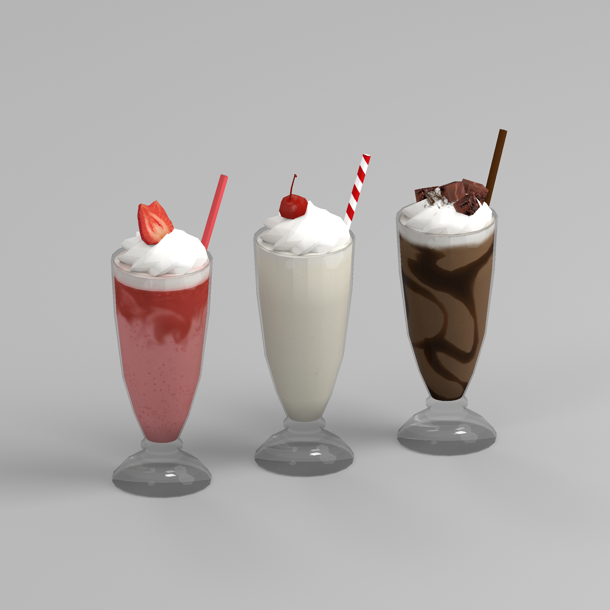 Milkshake 3D model - TurboSquid 1439911