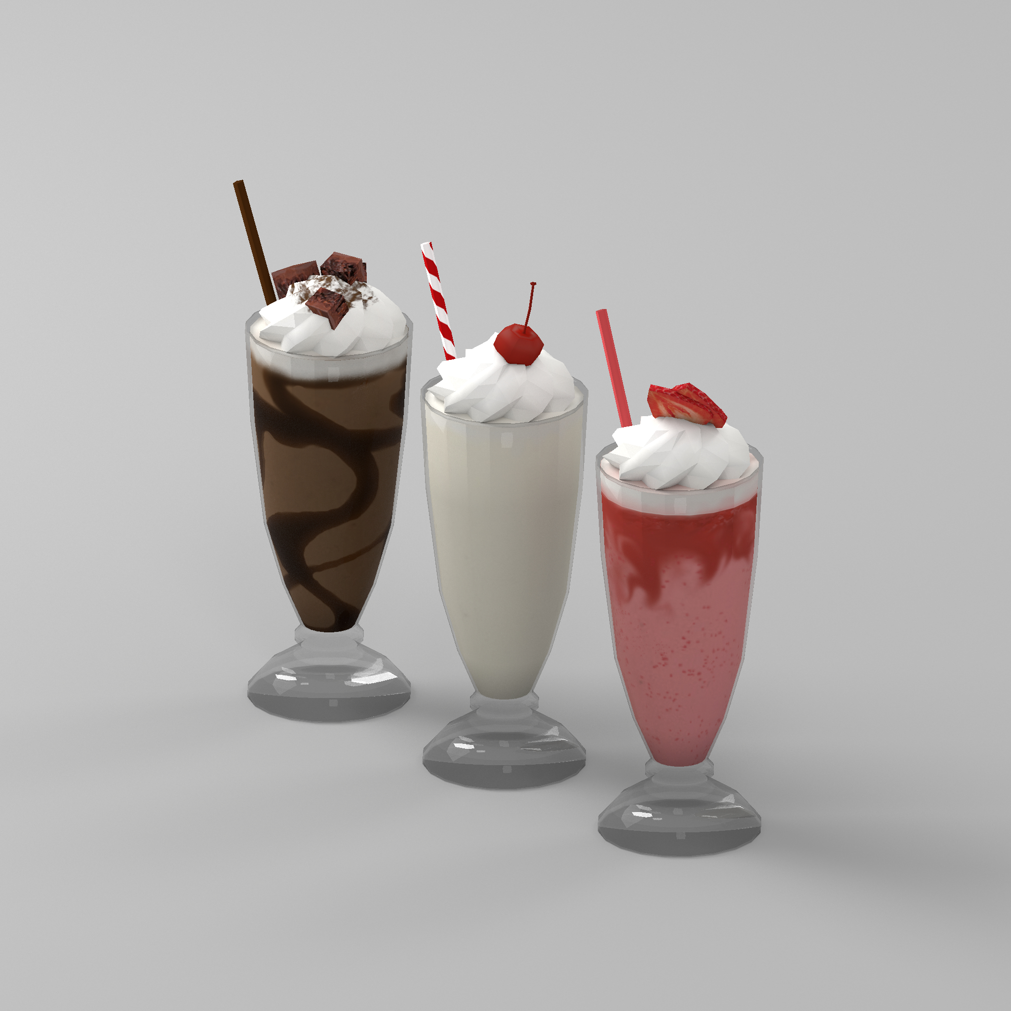 Milkshake 3D model - TurboSquid 1439911