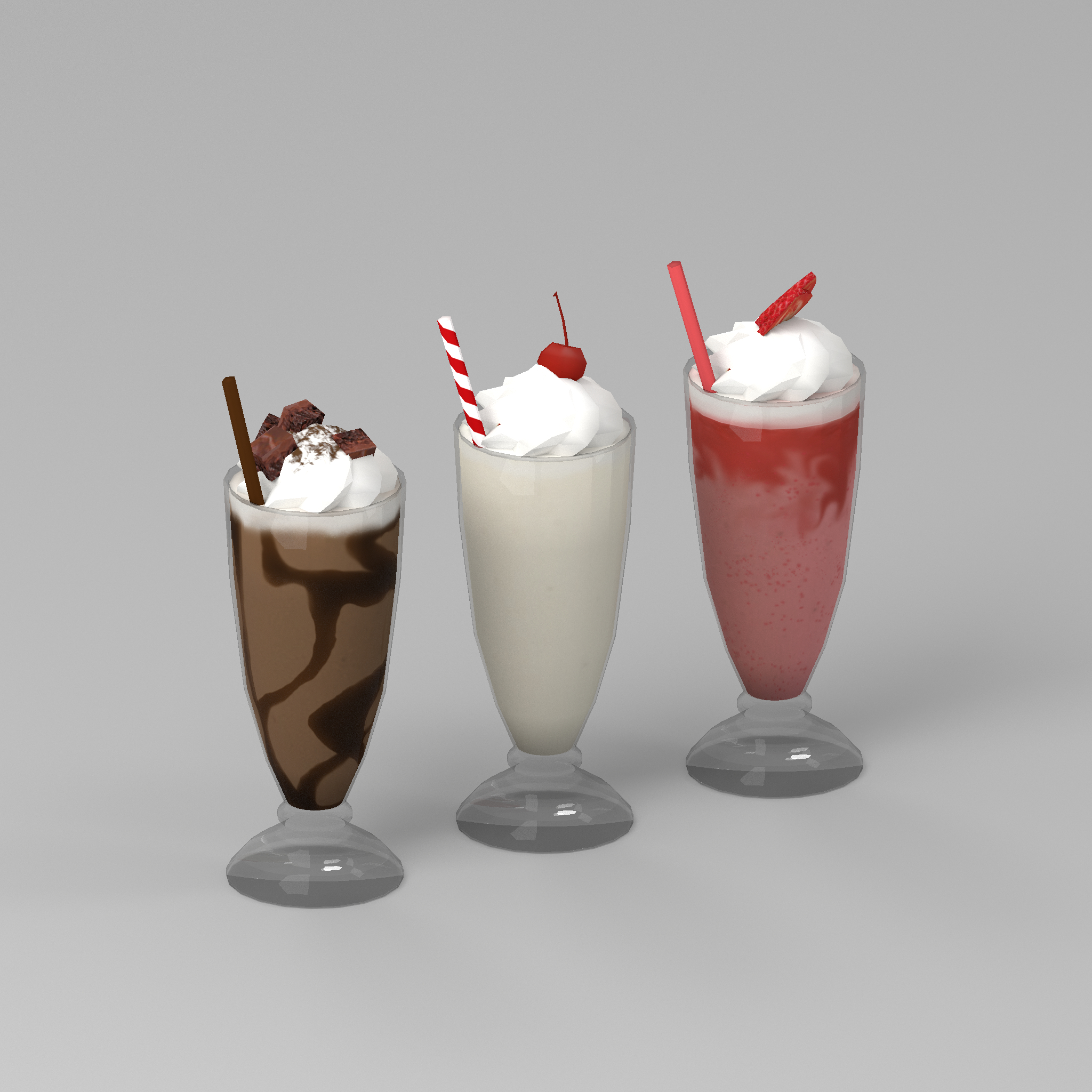 Milkshake 3D model - TurboSquid 1439911