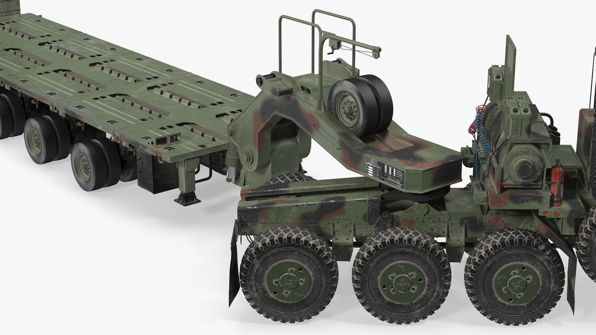 Oshkosh m1070 truck tractor 3D model - TurboSquid 1440354
