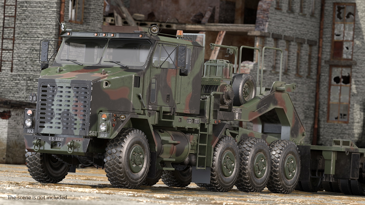 3D camouflage oshkosh m1070 tank model - TurboSquid 1440352