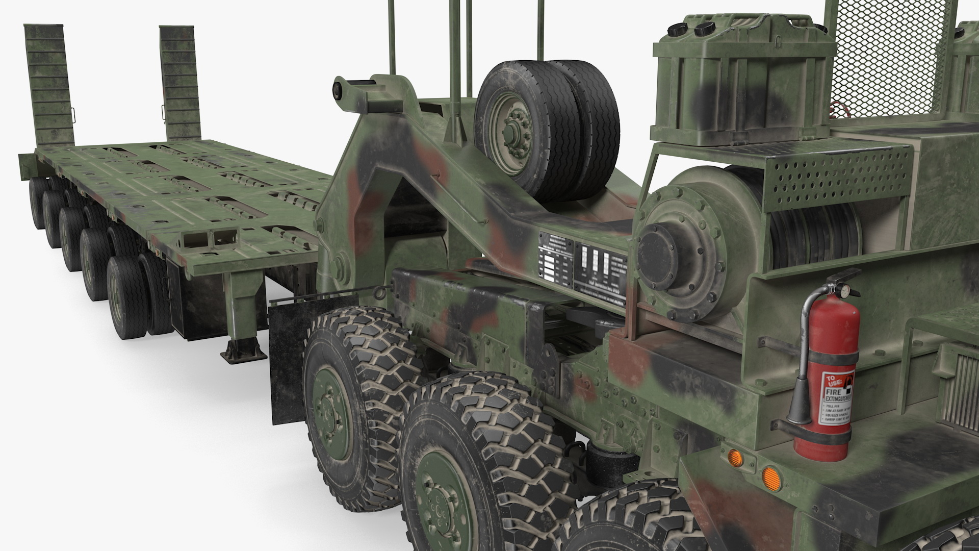 3D camouflage oshkosh m1070 tank model - TurboSquid 1440352