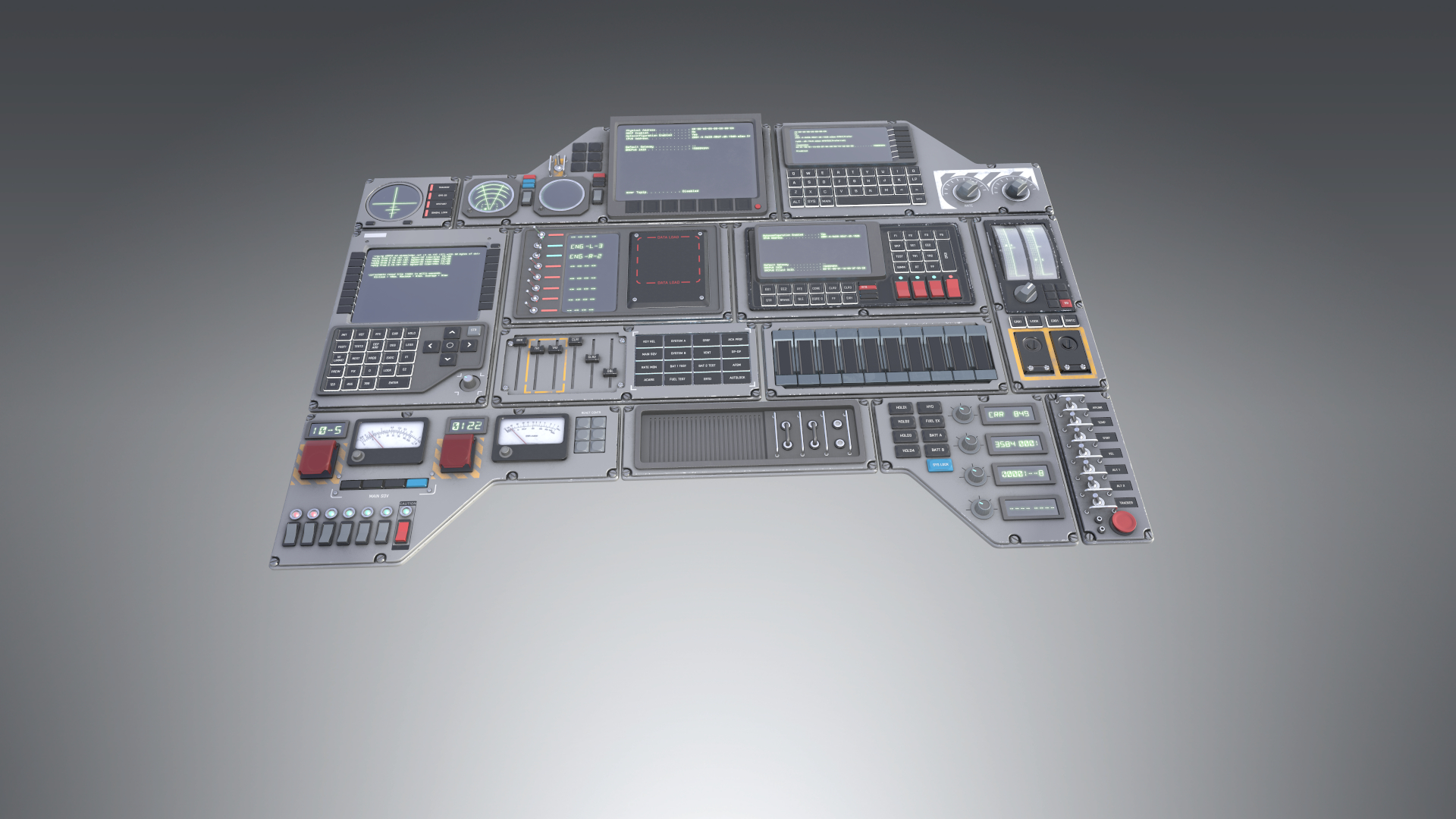 Control panels 3D model - TurboSquid 1440413