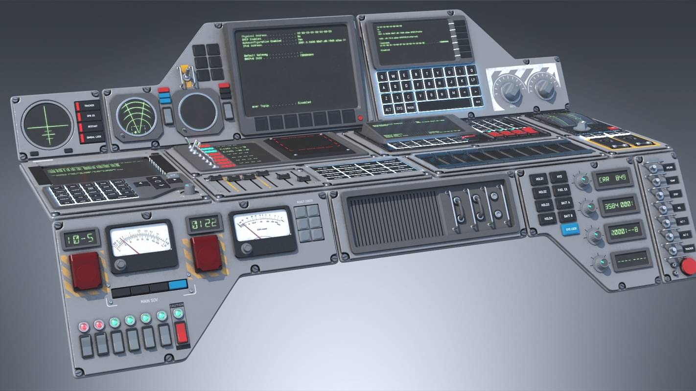 Control panels 3D model - TurboSquid 1440413
