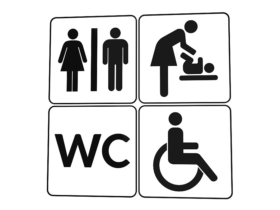 Wc symbol model - TurboSquid 1440464