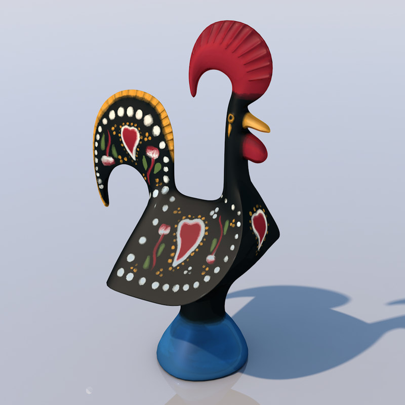 Galo barcelos rooster 3D model - TurboSquid 1440561