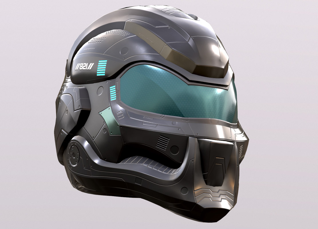 3D sci-fi helmet - TurboSquid 1440570