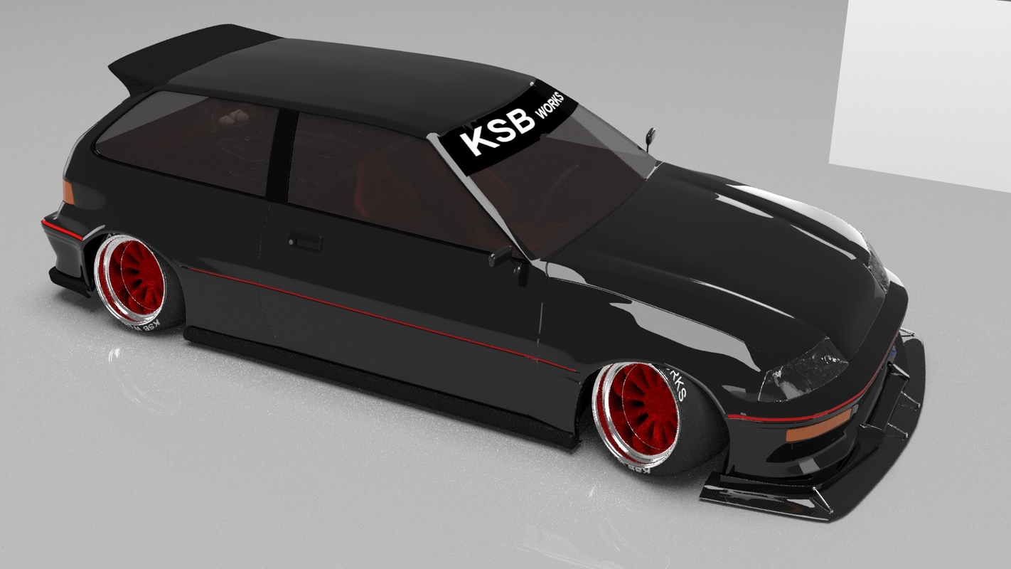 Honda ef 3D model - TurboSquid 1440719